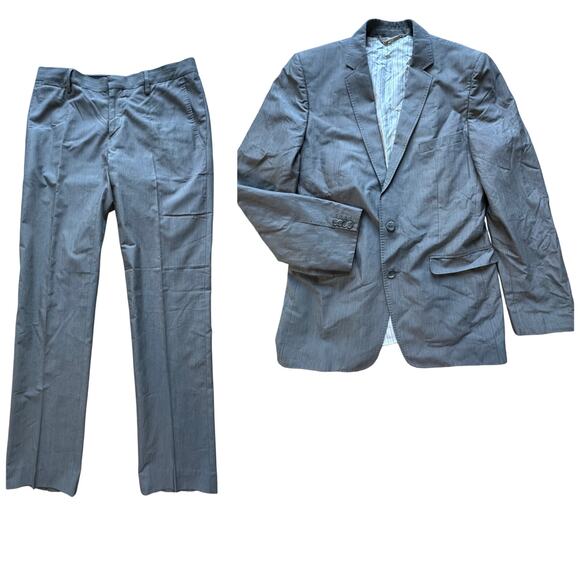 Dolce & Gabbana | Suits & Blazers | Dolce Gabbana Cotton Gray Striped ...
